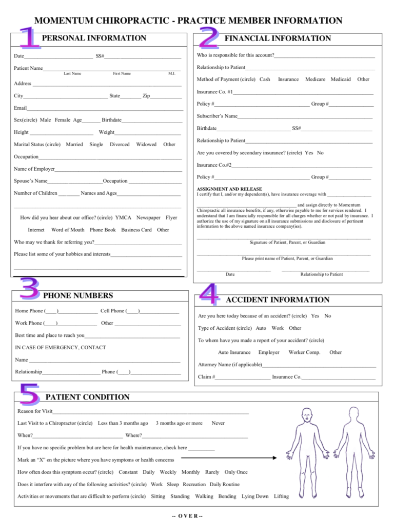 Momentum Chiropractic | Patient Forms