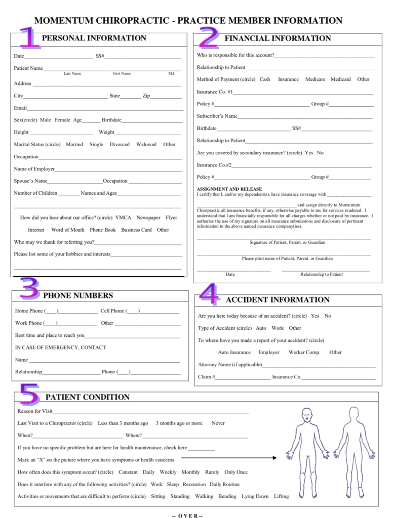 Momentum Chiropractic | Patient Forms