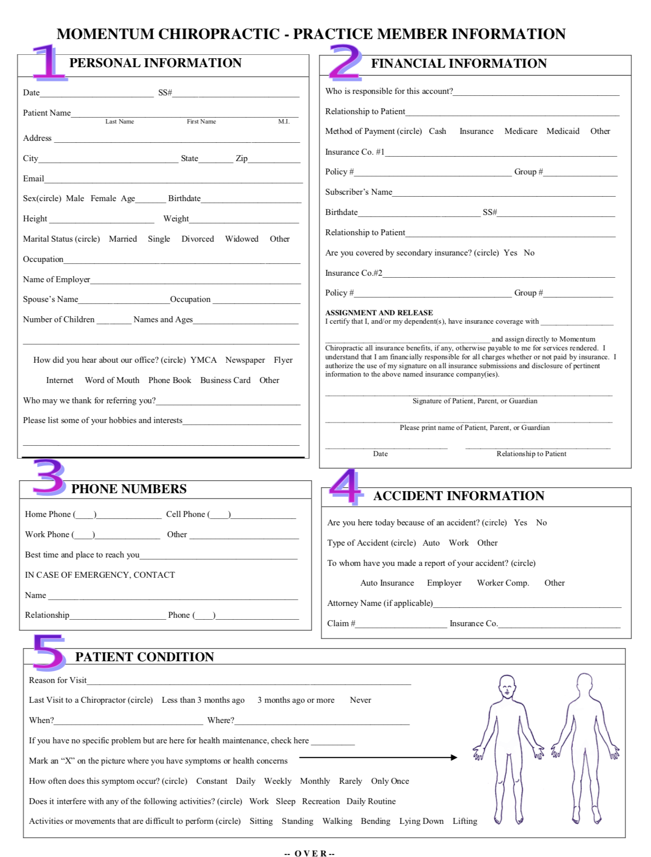 Momentum Chiropractic | Patient Forms